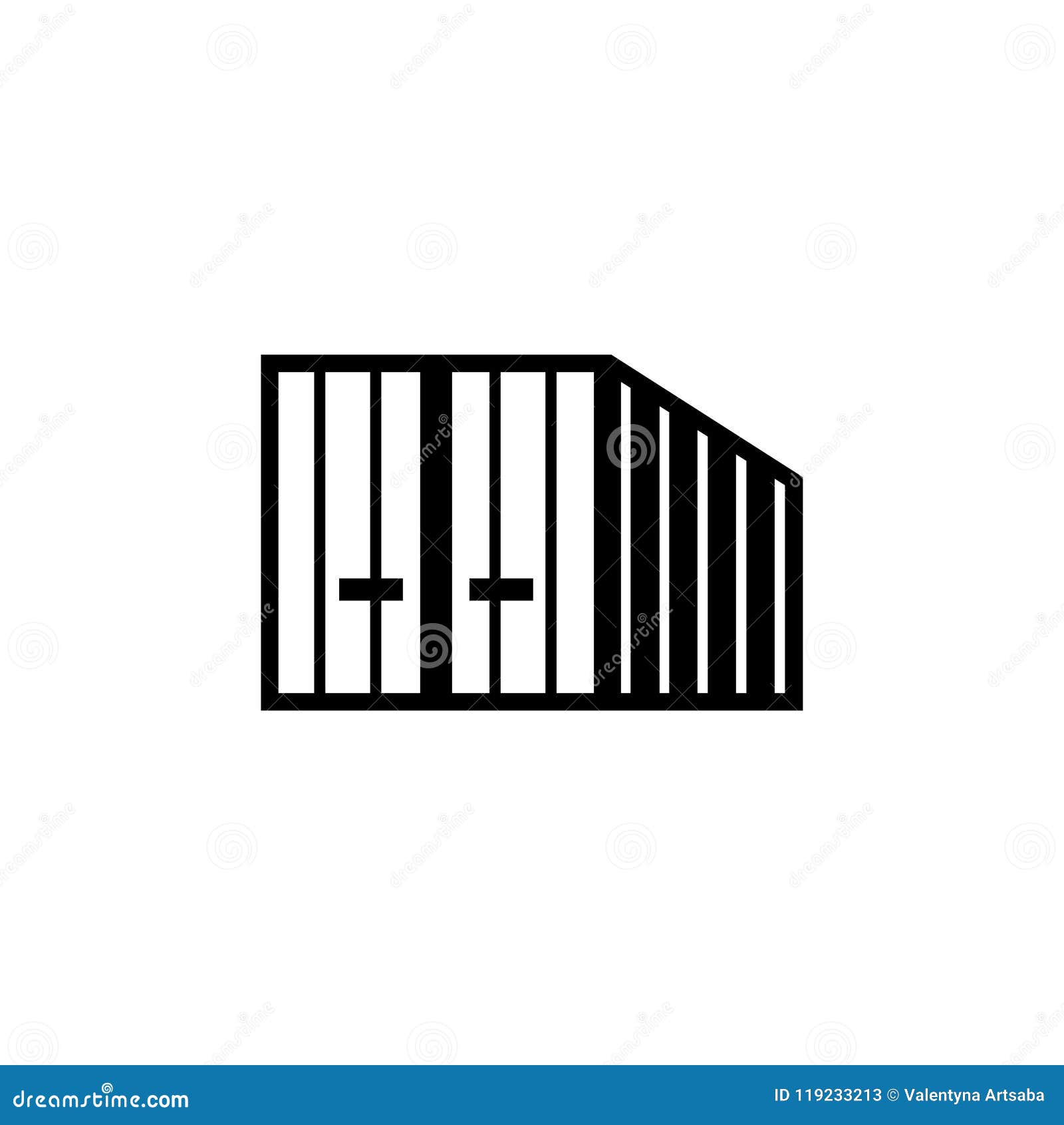 Shipping Cargo Container Flat Vector Icon Stock Vector - Illustration ... Shipping Cargo Container Flat Vector Icon Stock Vector - Illustration ...