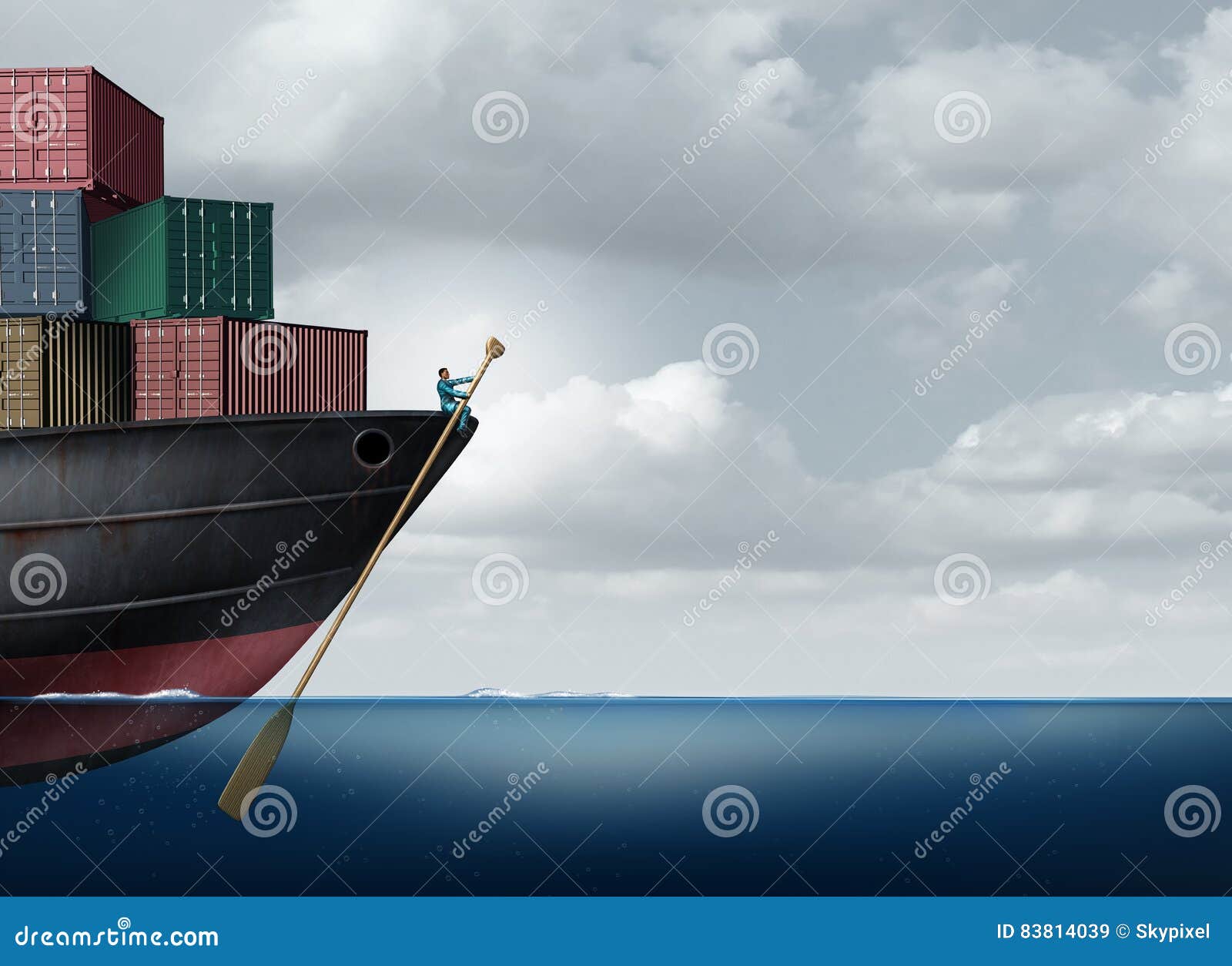 Shipping Cargo Leadership stock illustration. Illustration of markets ...