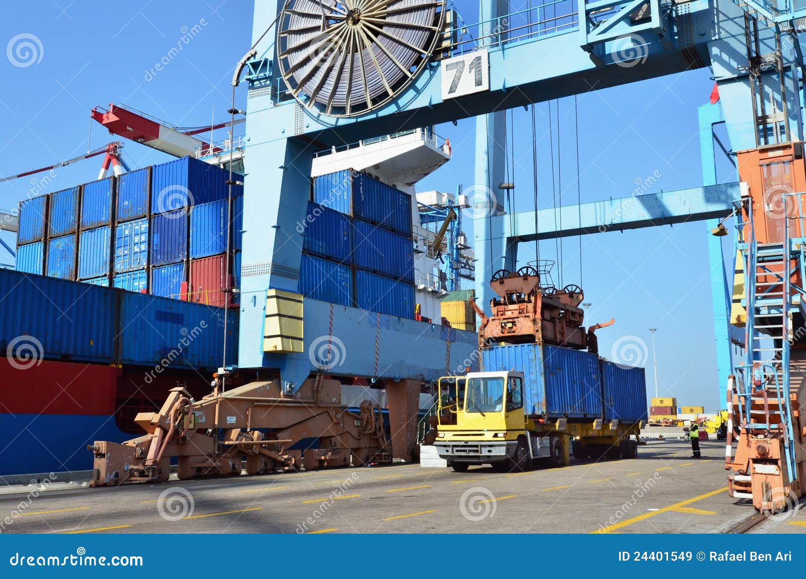 Shipping Cargo in Seaport stock image. Image of industry - 24401549