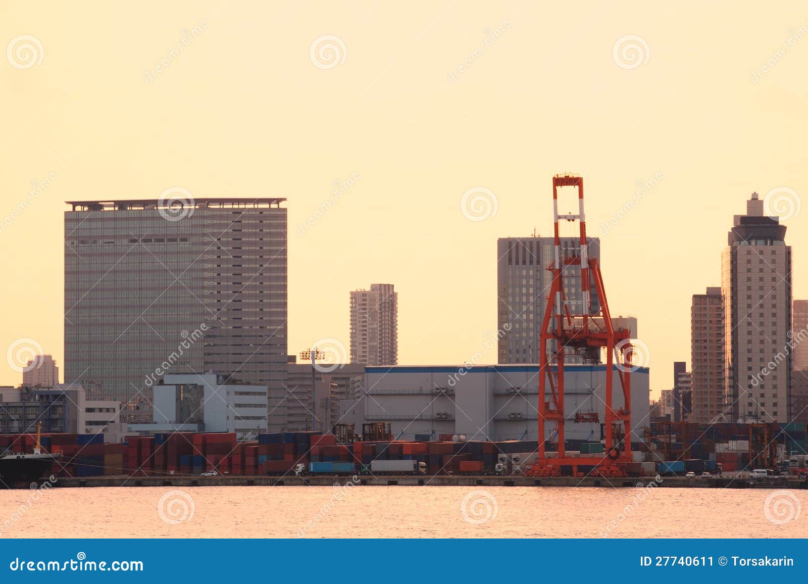 Shipping Cargo in tokyo stock image. Image of load, commerce - 27740611