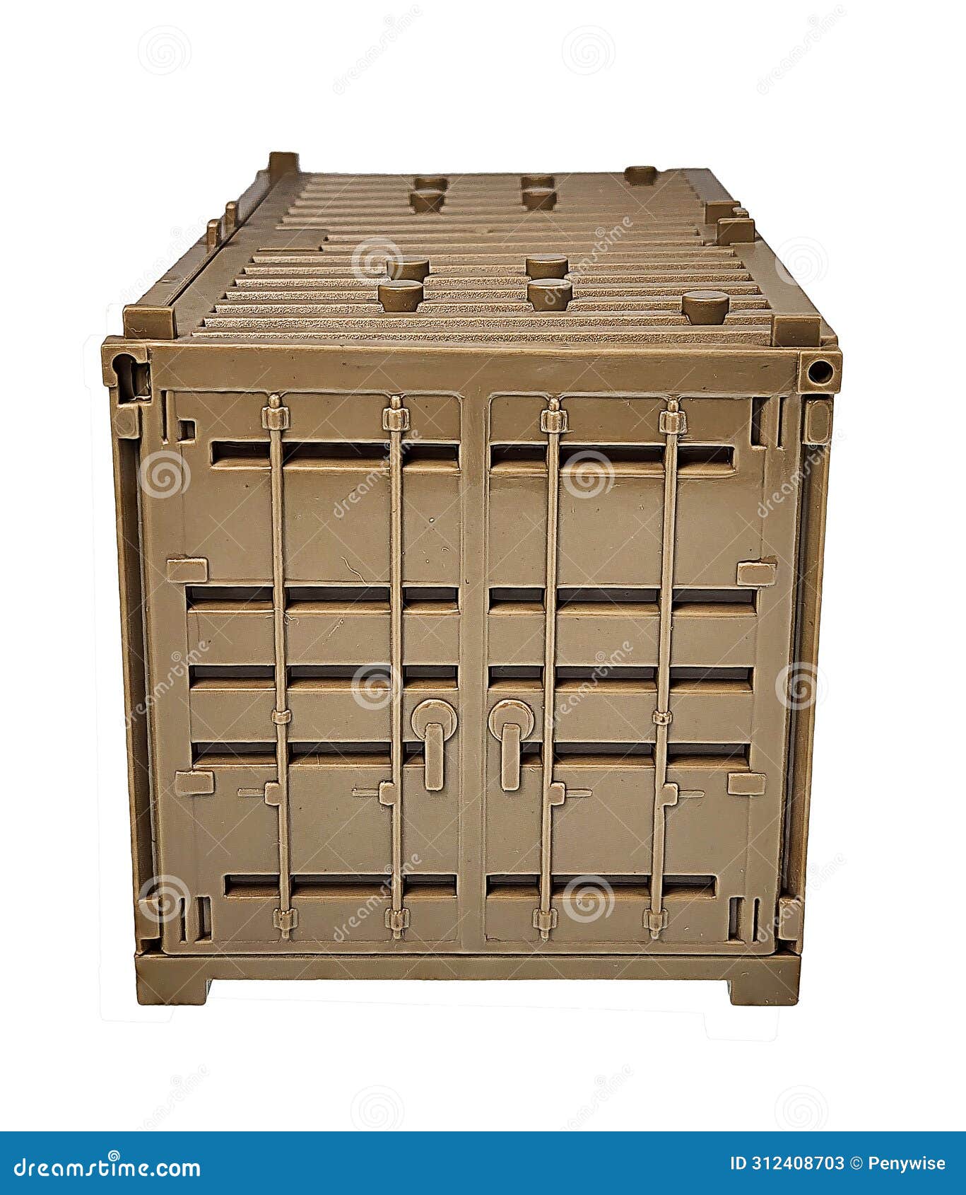 Shipping Container stock image. Image of freight, brown - 312408703