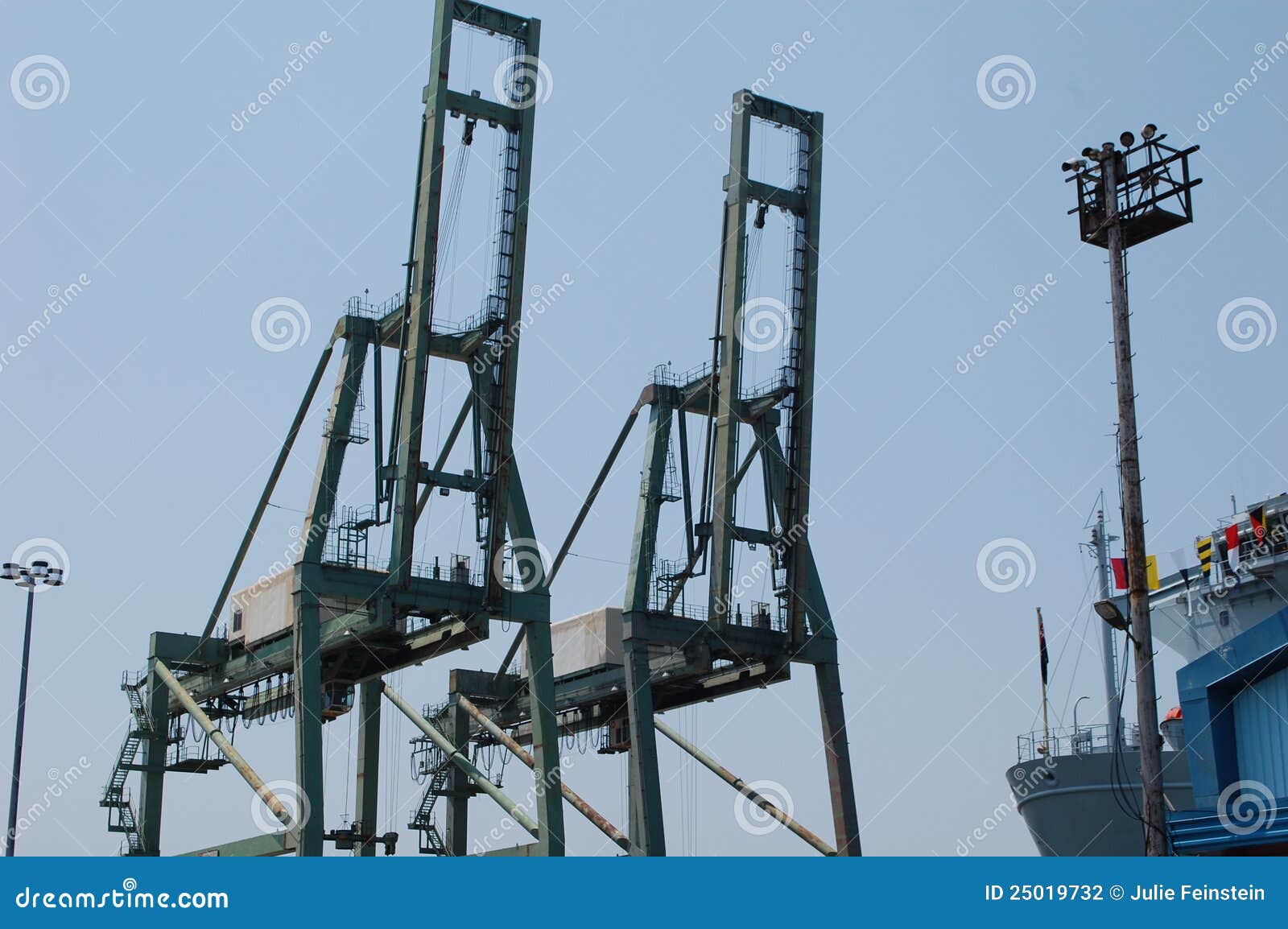 Shipping Container Cranes stock photo. Image of shipping - 25019732