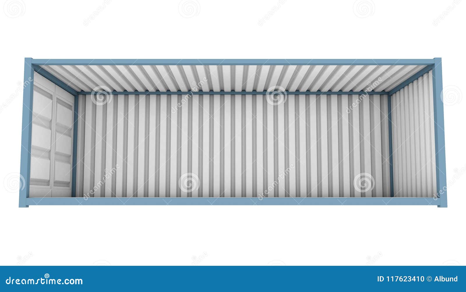 Shipping Container Cutaway stock illustration. Illustration of dock ...