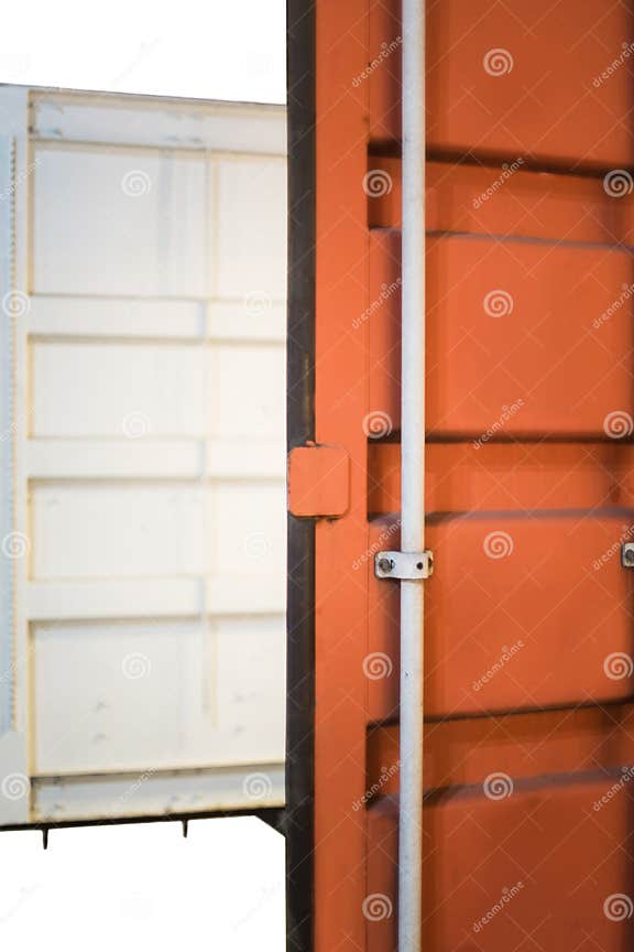 Shipping Container Door stock photo. Image of doors, industry - 83554294