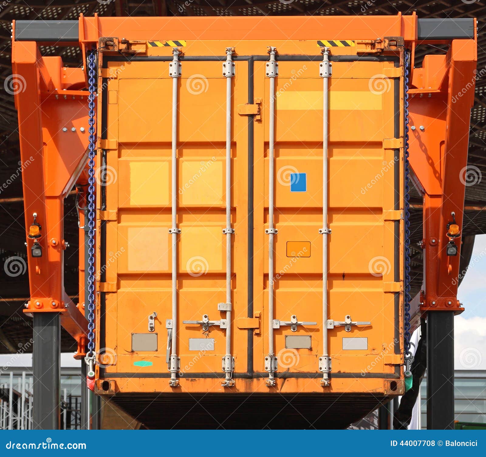 Shipping container stock photo. Image of trailer, goods - 44007708