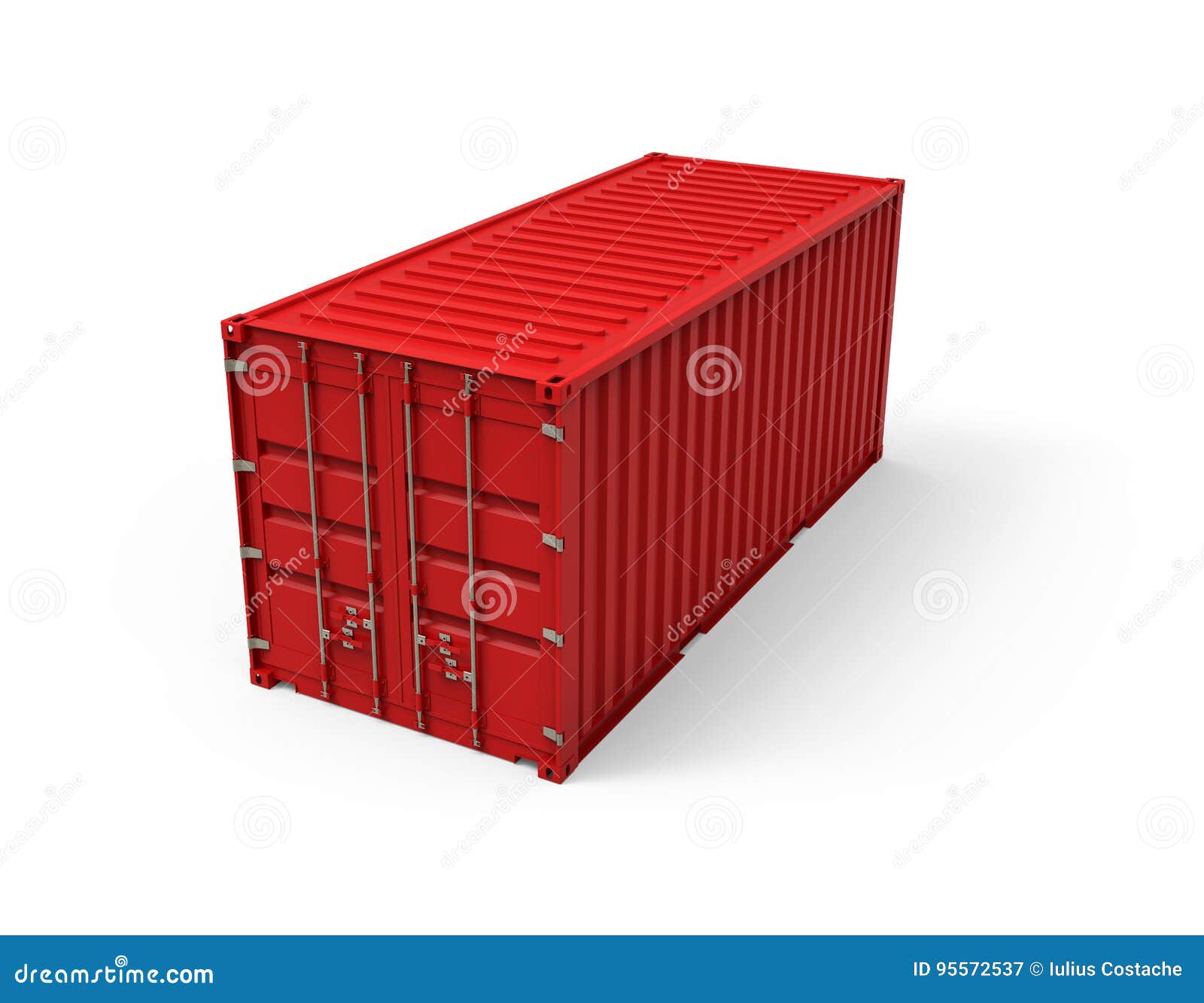 Shipping container stock illustration. Illustration of goods - 95572537