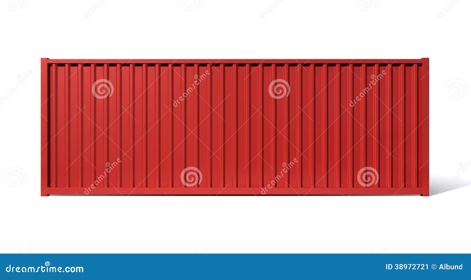 Shipping Container Red stock illustration. Illustration of storage ...