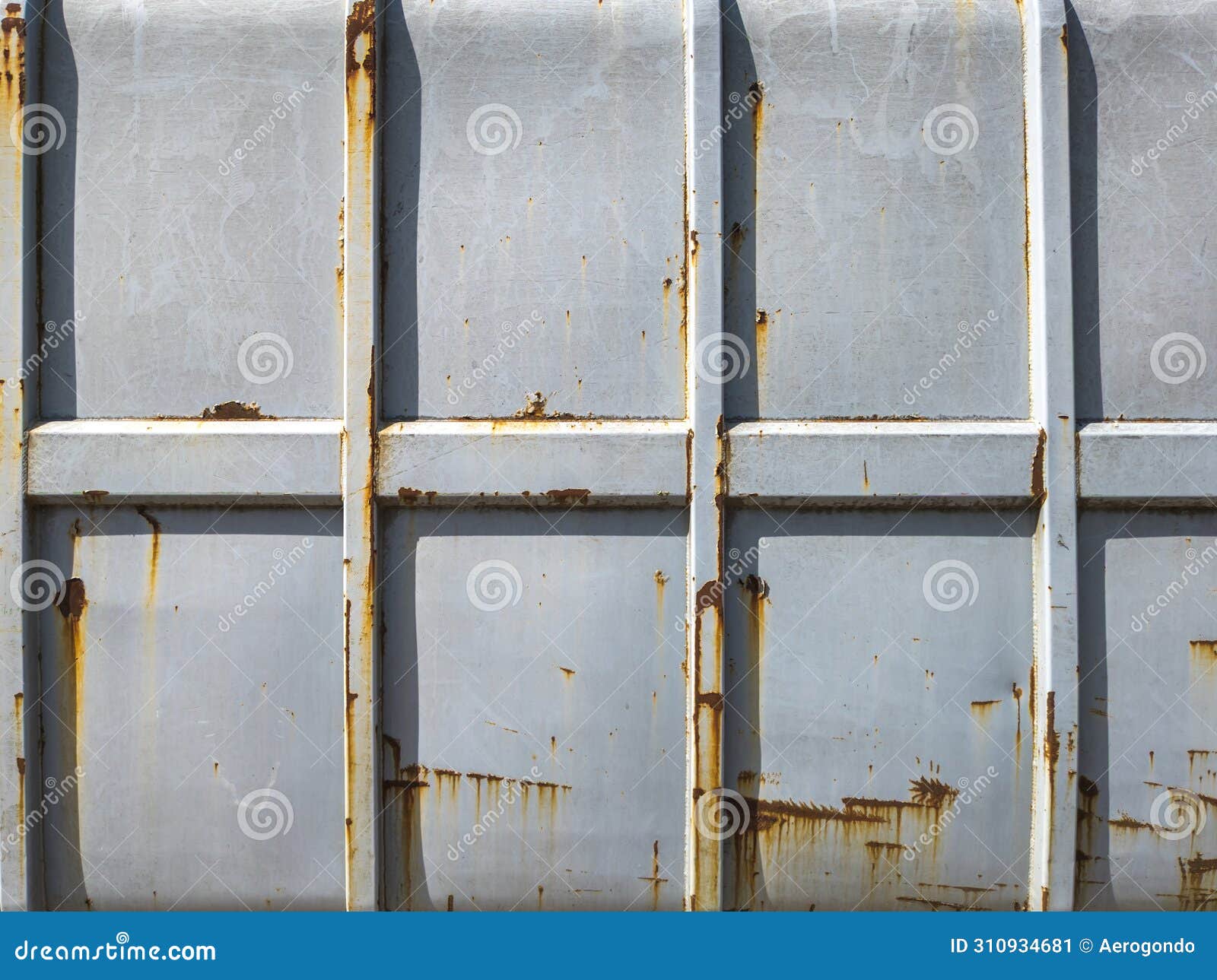 Shipping Container Rusty Exterior Texture Stock Image - Image of light ...