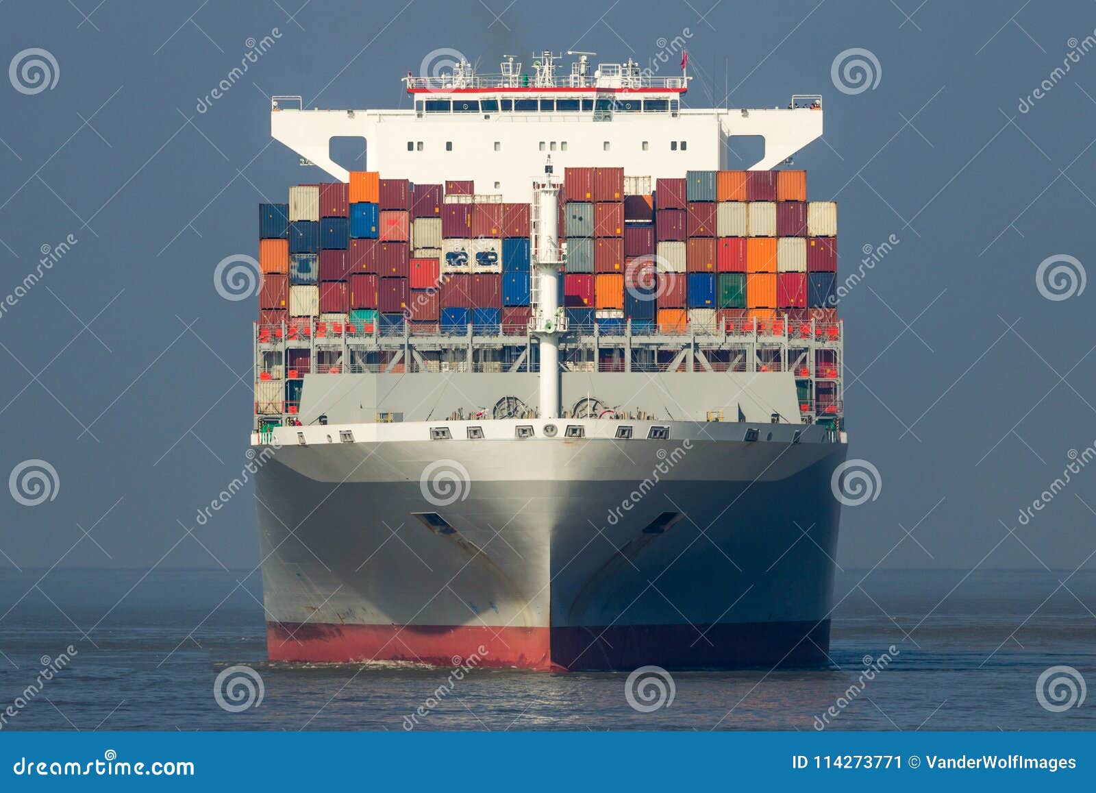 Shipping container ship stock image. Image of industry - 114273771