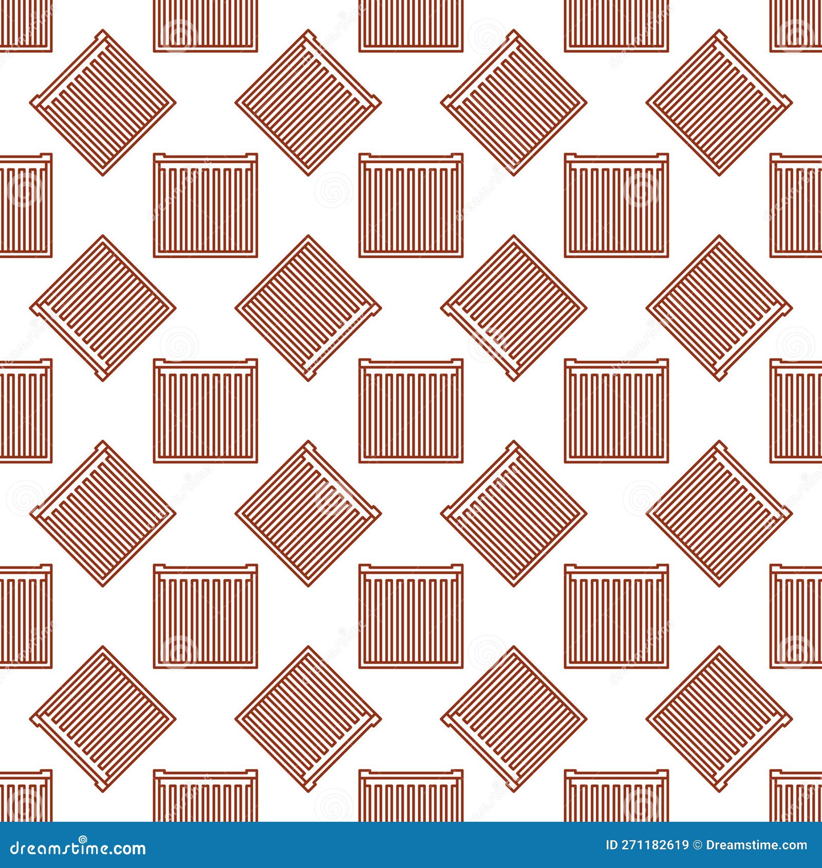 Shipping Container Vector Concept Line Seamless Pattern Stock Vector ...