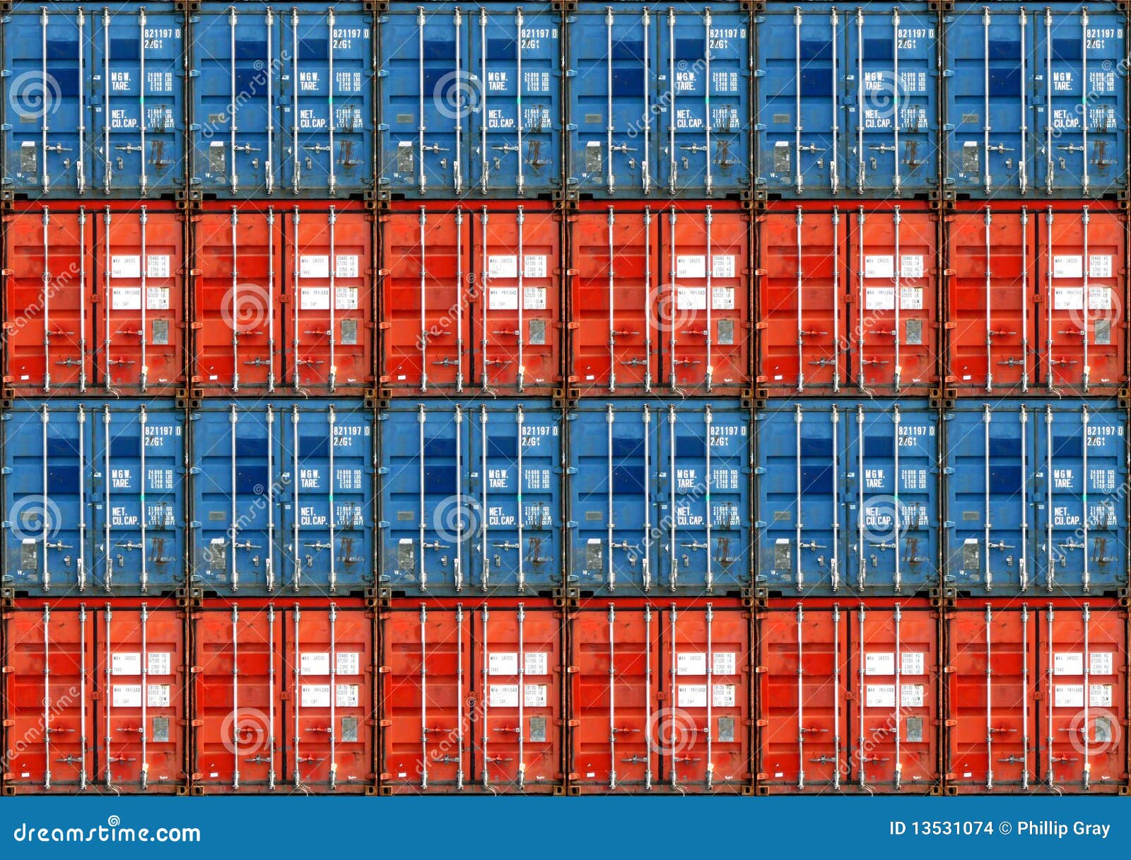 Shipping Containers stock photo. Image of stacked, harbour - 13531074