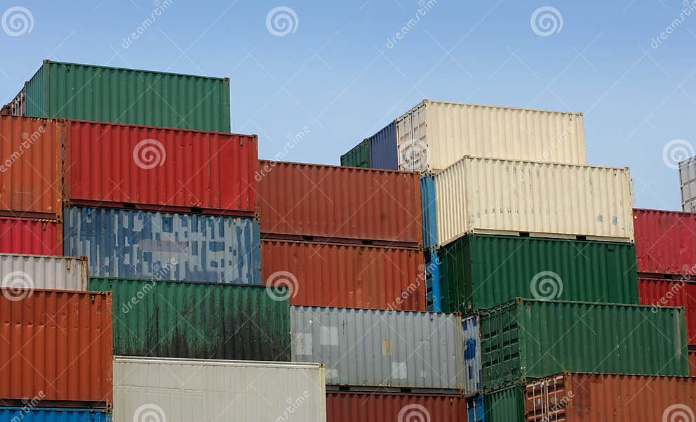 Shipping containers 2 stock photo. Image of marine, consignment - 892724