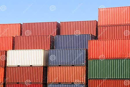 Shipping containers stock image. Image of commercial, freight - 9039113