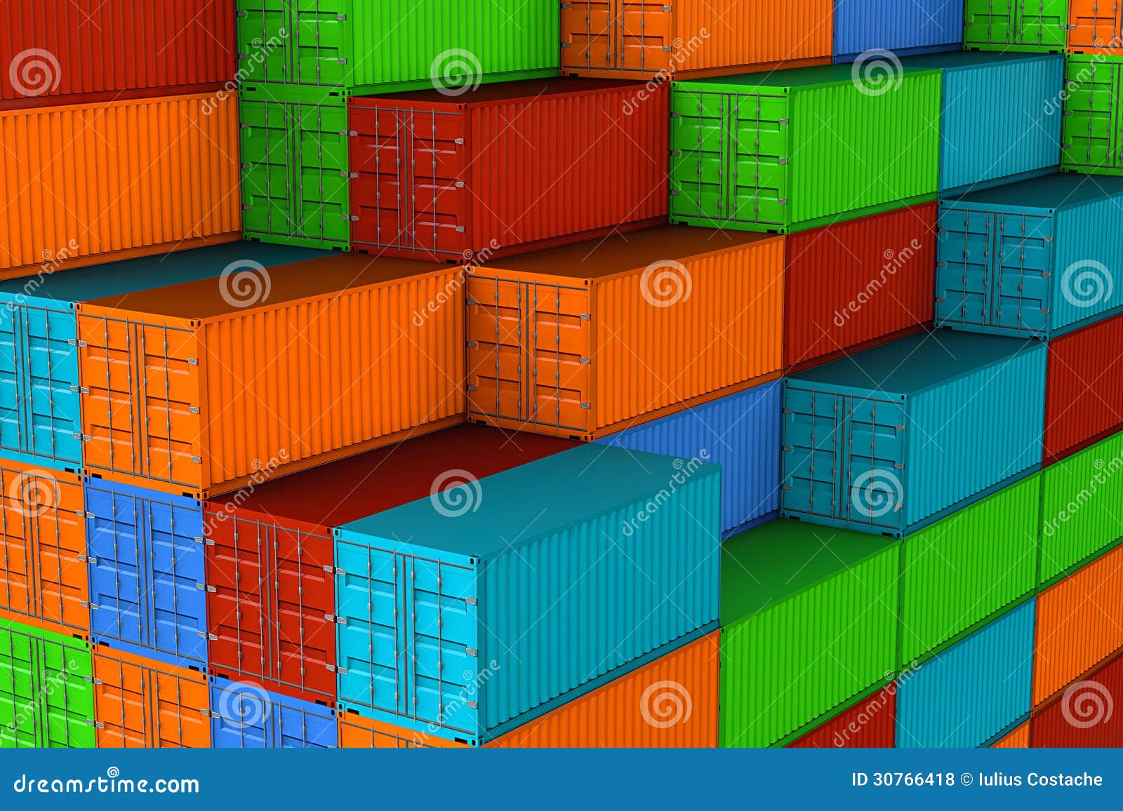 Shipping Containers Picture. Image: 30766418