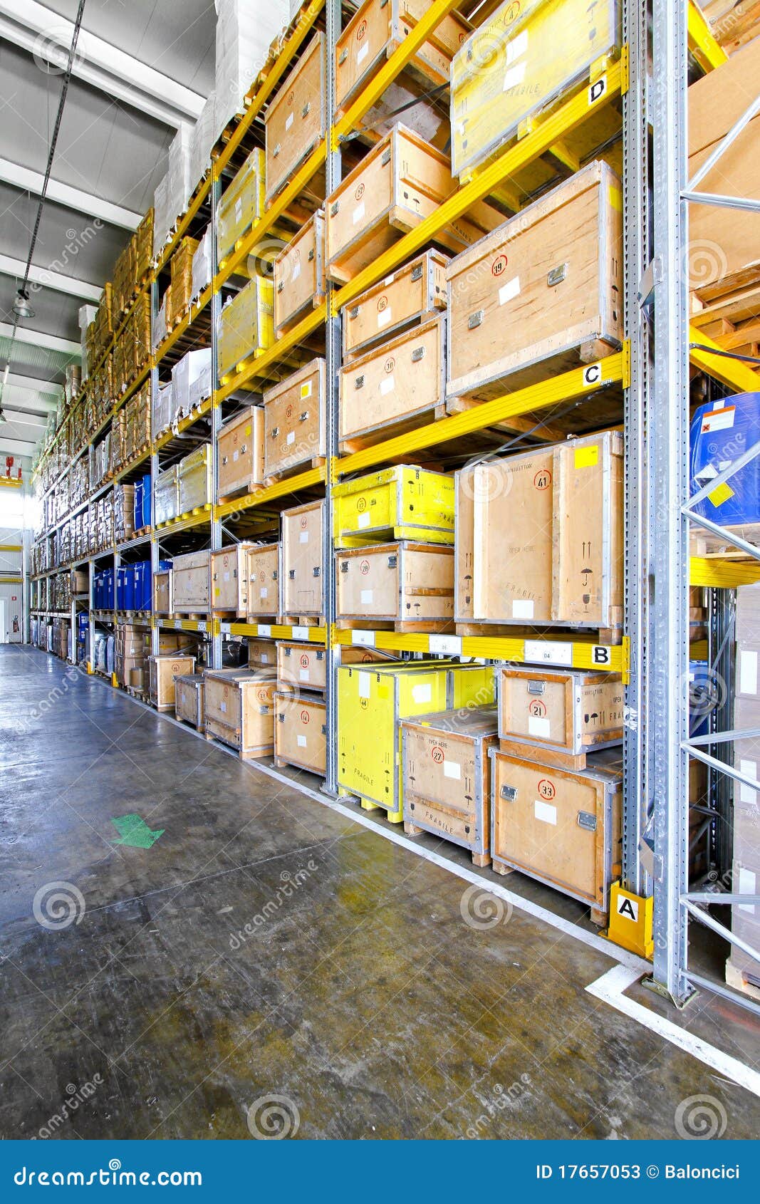 Shipping crates stock image. Image of crates, storehouse - 17657053