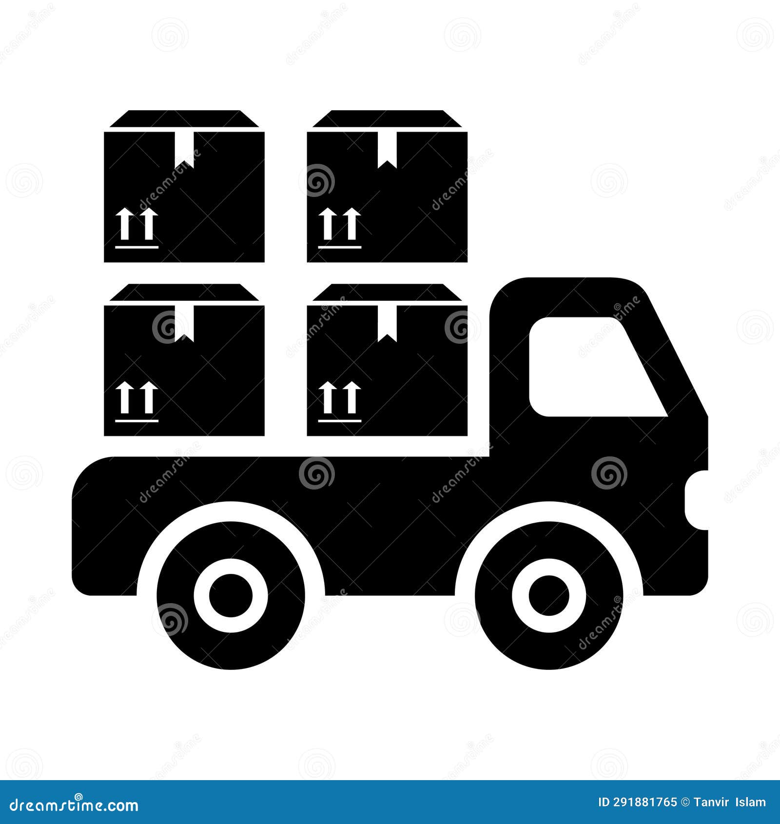 Shipping Delivery Icon stock vector. Illustration of vector - 291881765