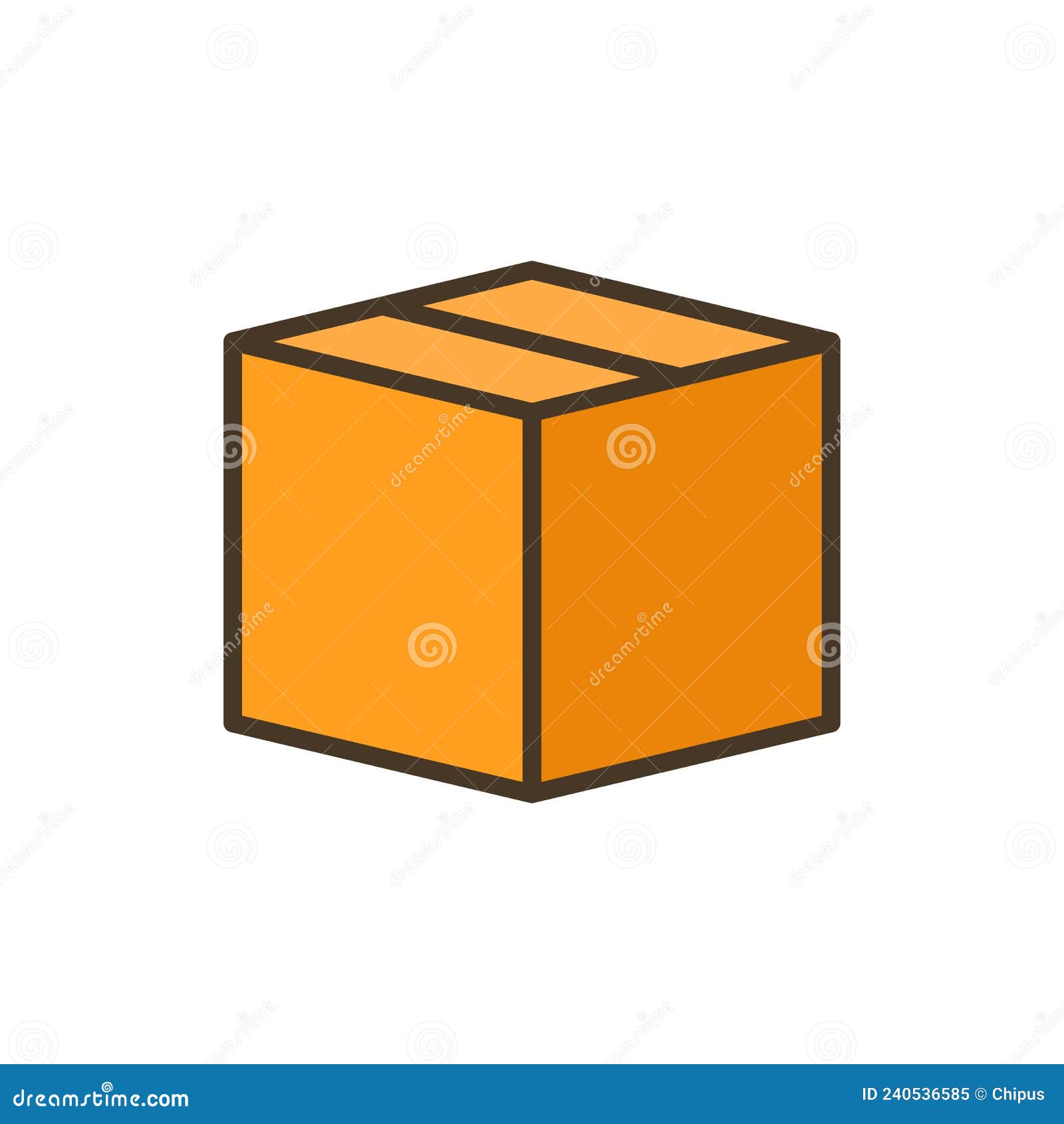 Cargo Container Symbol. Package Box or Container Icon Stock Vector ...