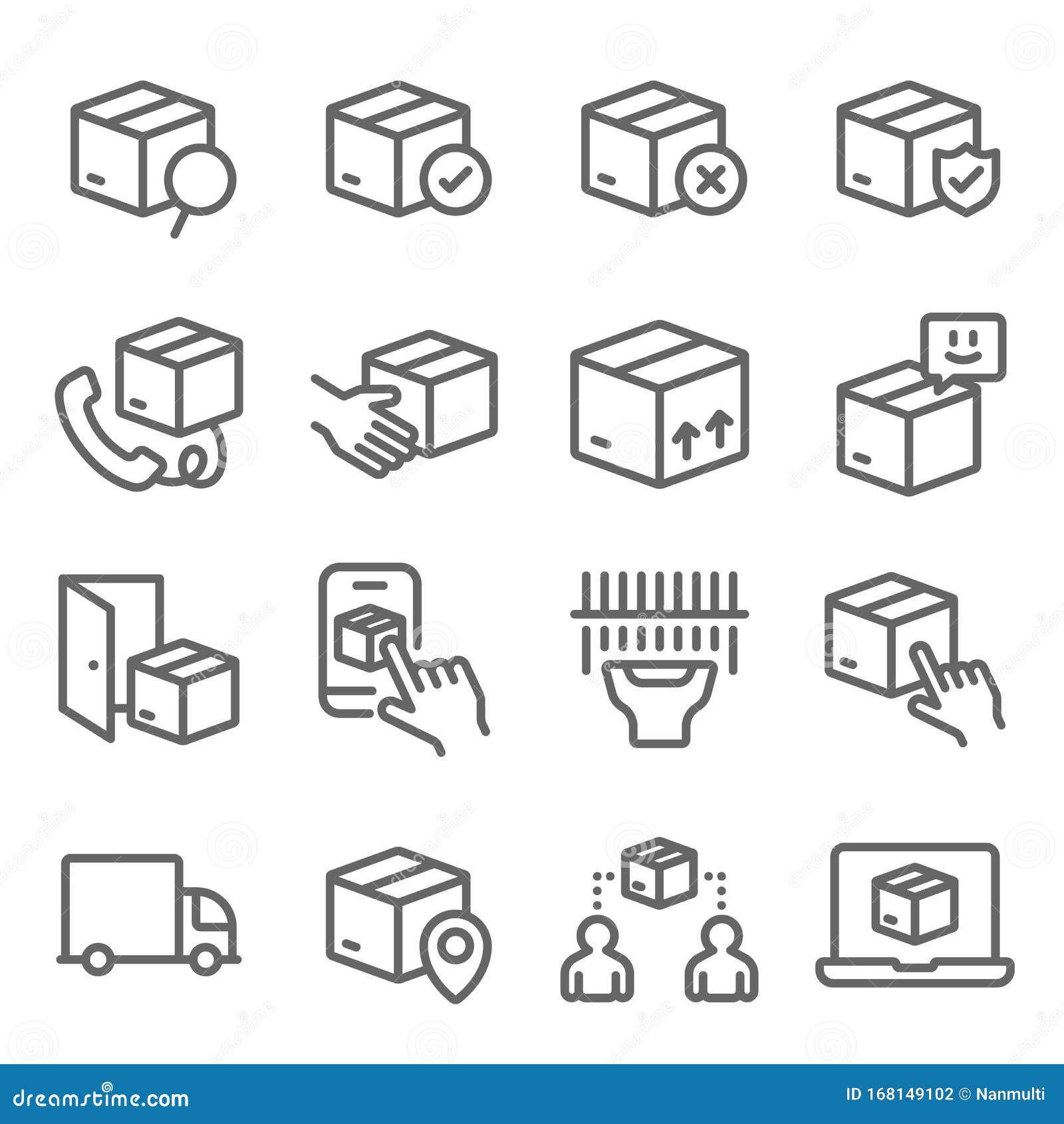 Shipping Delivery Service Icons Set Vector Illustration. Contains Such ... Shipping Delivery Service Icons Set Vector Illustration. Contains Such ...