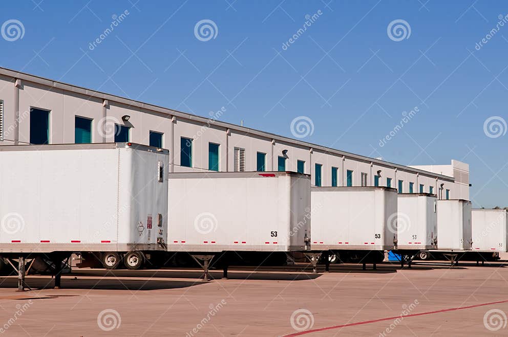 Shipping and Distribution Warehouse Stock Photo - Image of warehouse ...