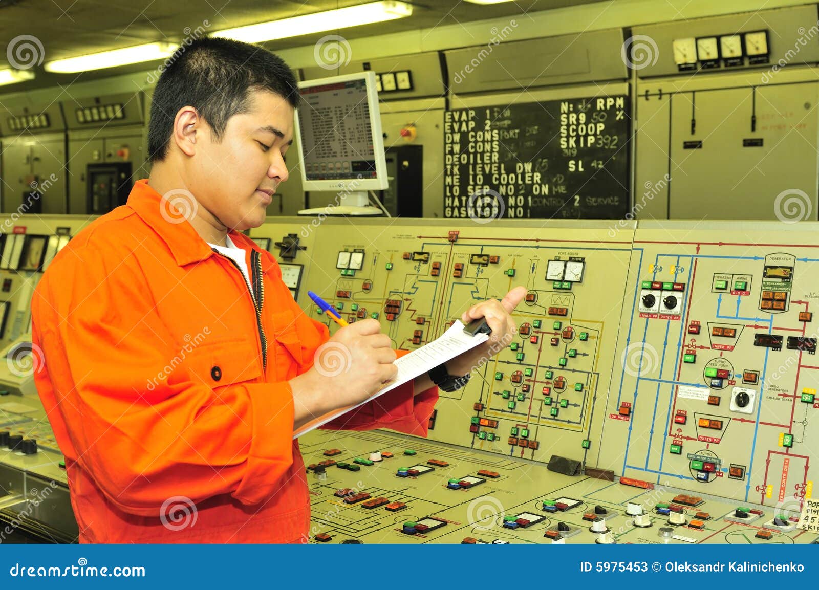 A shipping engineer stock image. Image of manager, drill - 5975453