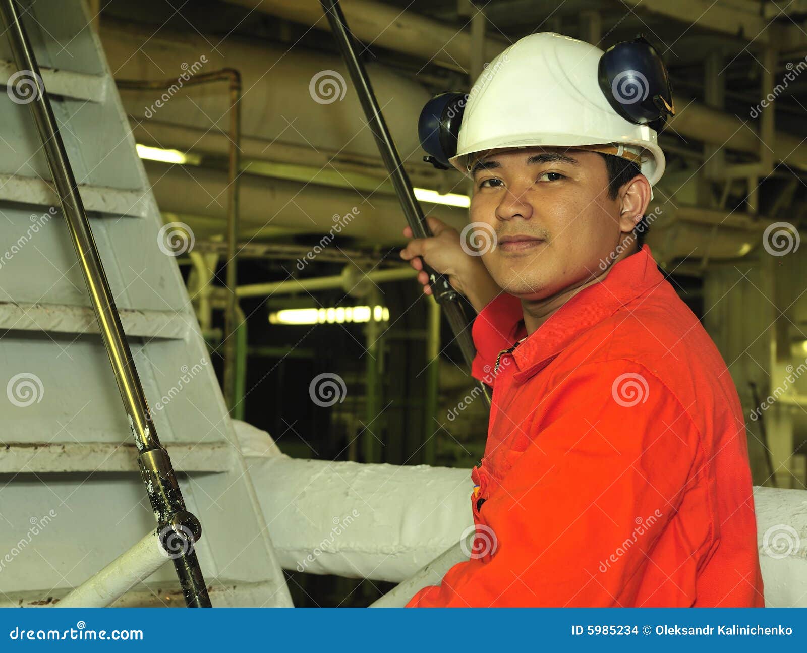 A shipping engineer stock photo. Image of hardhat, overhaul - 5985234