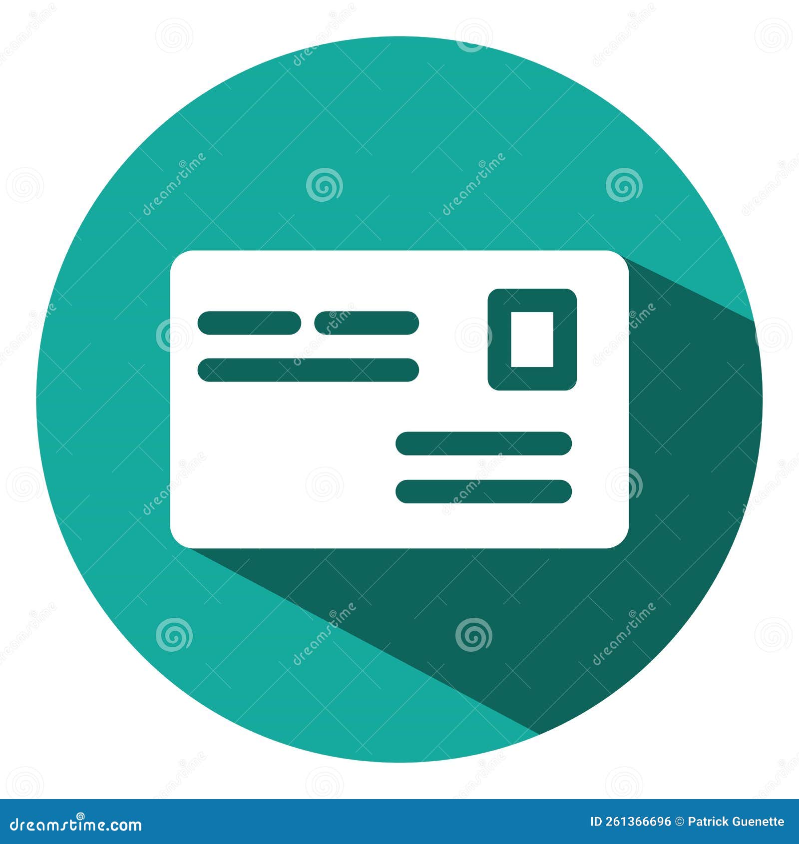 Shipping envelope, icon stock vector. Illustration of card - 261366696