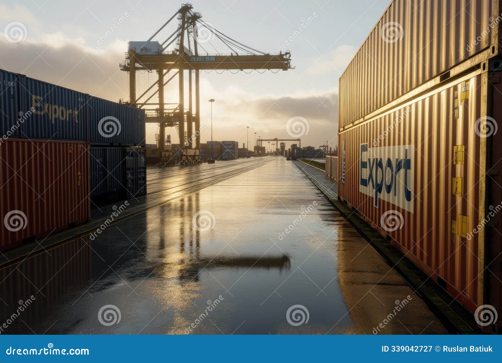 Shipping Export: Visual Representation of Container Marked Export ...