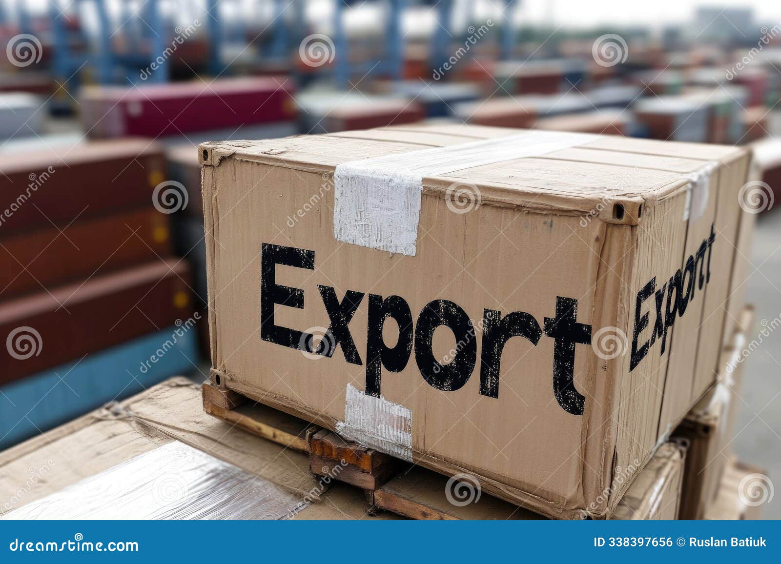 Shipping Export: Visual Representation of Container Marked Export ...