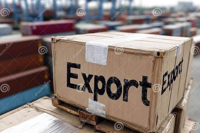 Shipping Export: Visual Representation of Container Marked Export ...