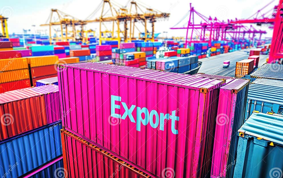 Shipping Export: Visual Representation of Container Marked Export ...