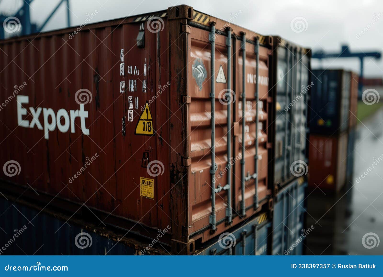 Shipping Export: Visual Representation of Container Marked Export ...