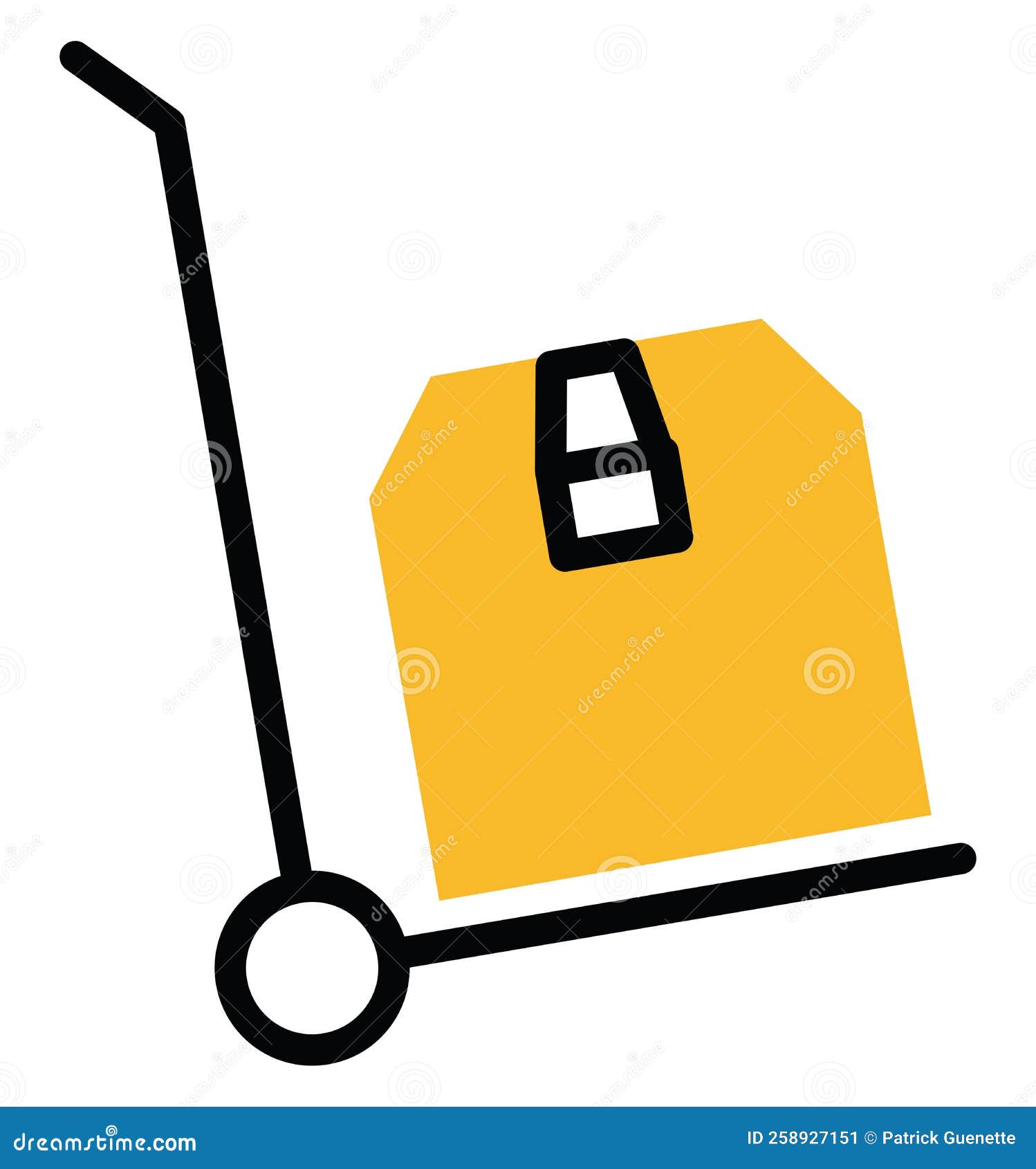 Shipping Hand Trolley, Icon Stock Vector - Illustration of isolated ...