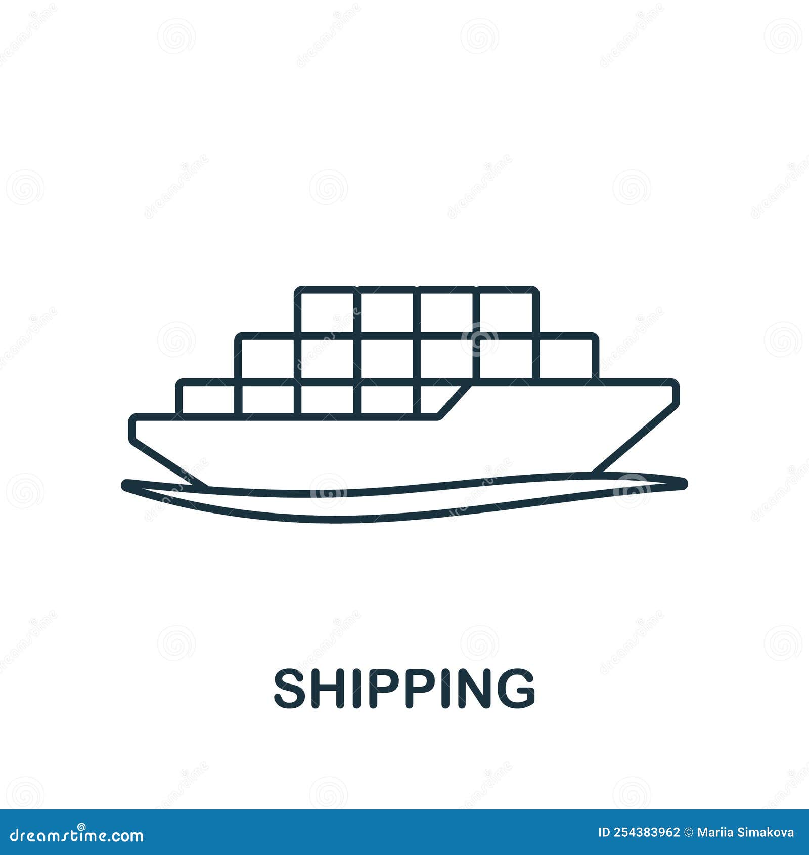 Shipping Icon. Line Simple Line Shipping Icon for Templates, Web Design ...