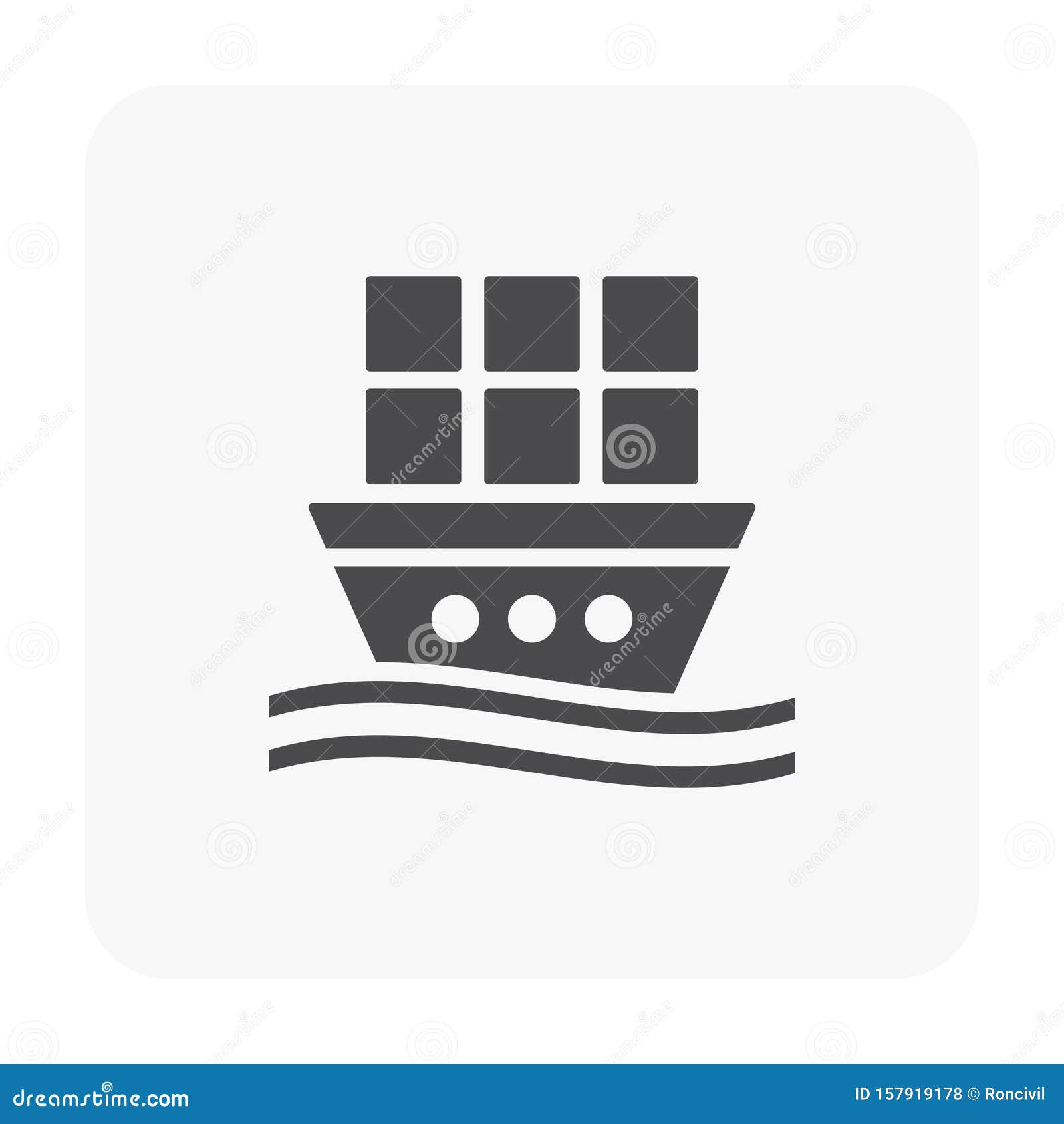 Shipping icon black stock vector. Illustration of warehouse - 157919178