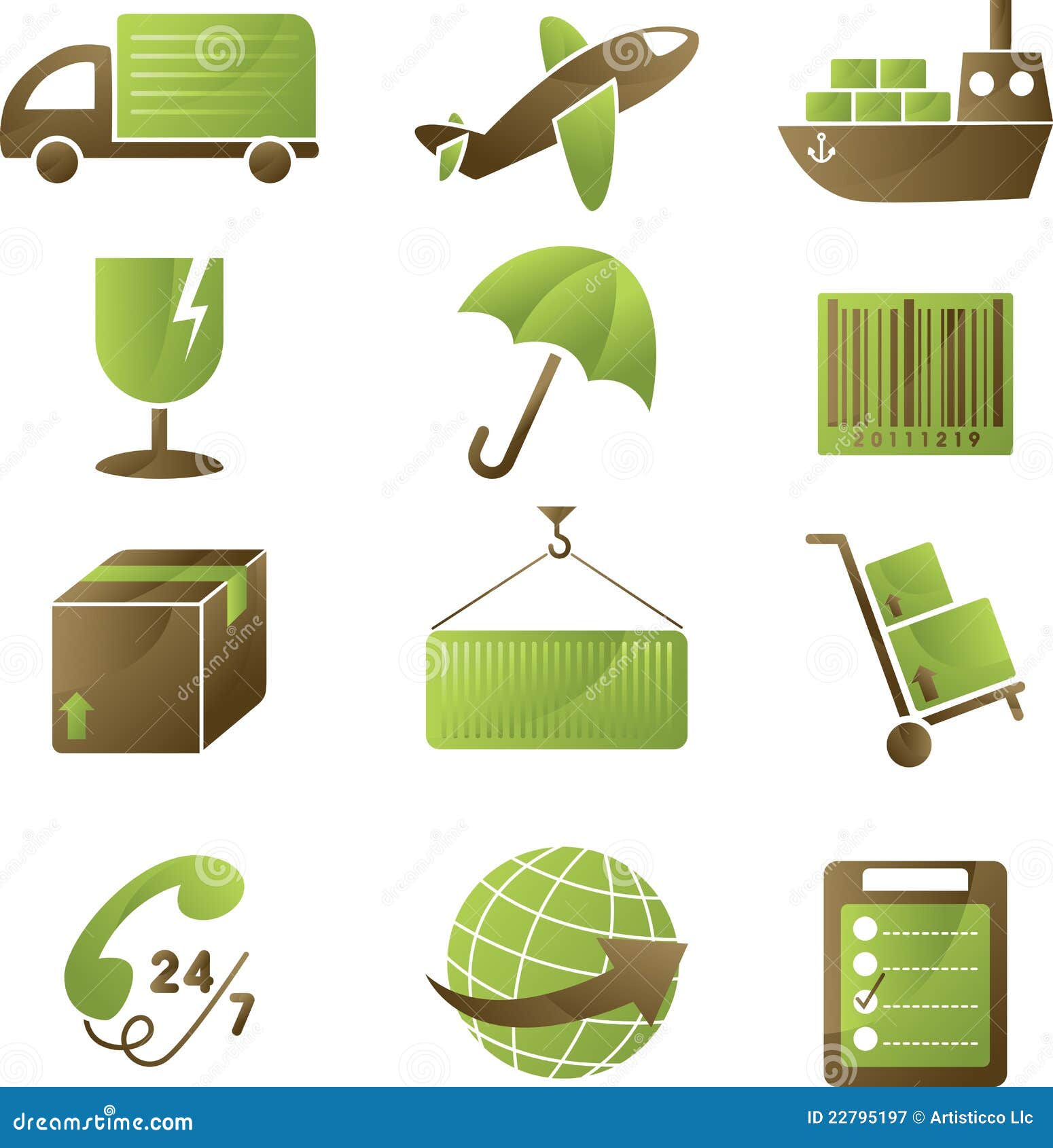 Shipping icons stock vector. Illustration of delivery - 22795197