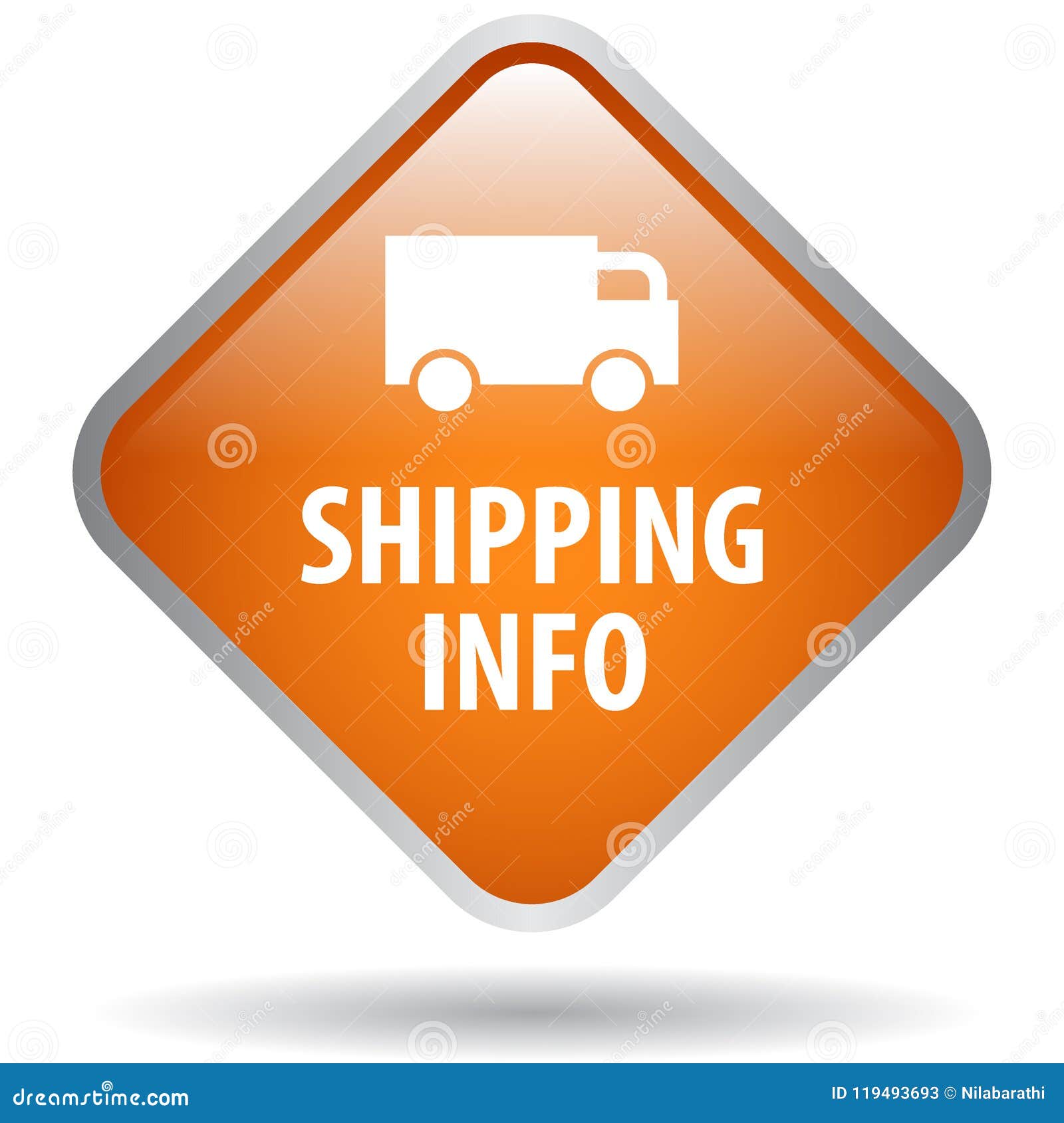 Shipping info web button stock illustration. Illustration of ...