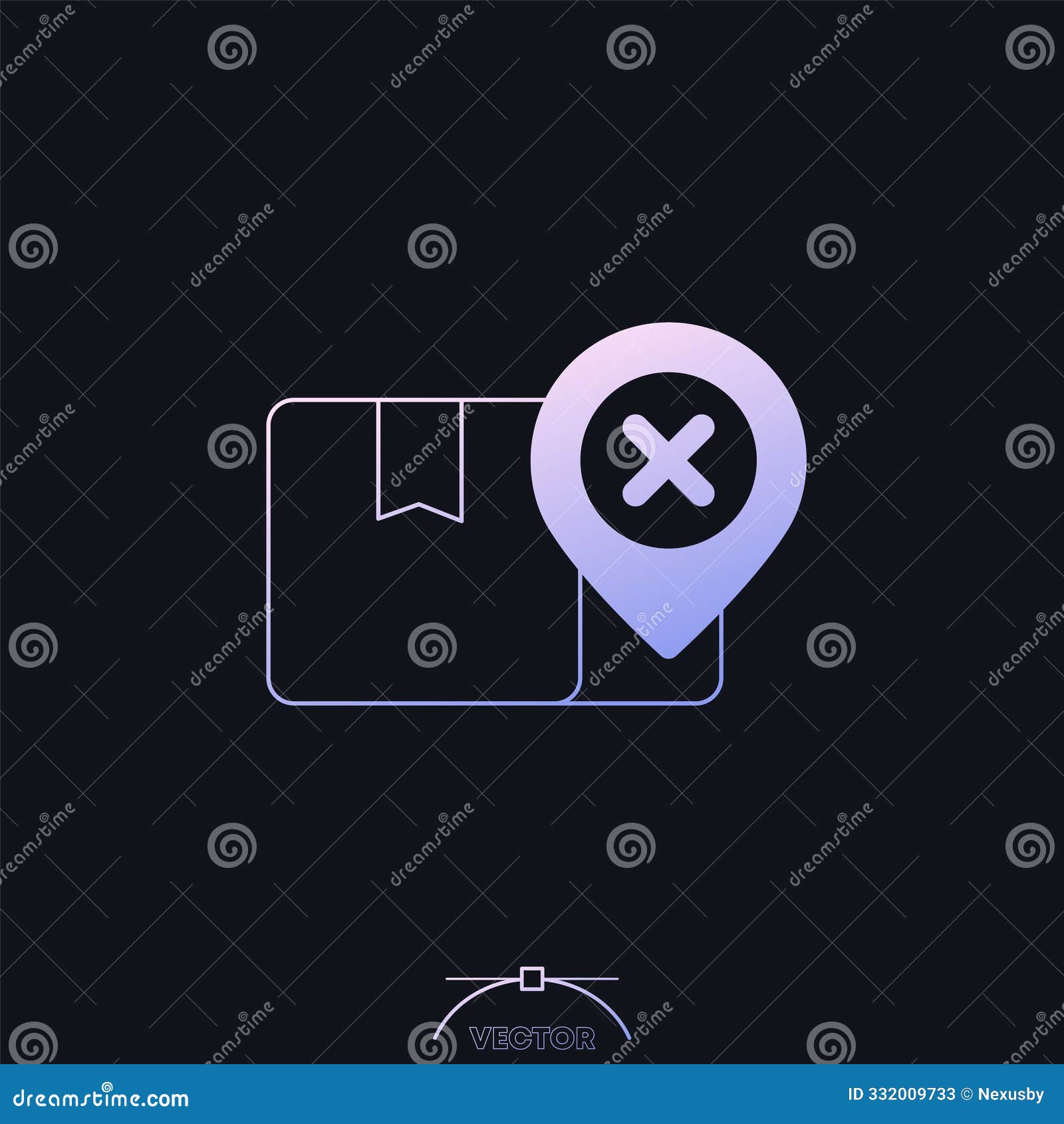 Shipping Issue Icon, Order Delivery Problem Stock Illustration ...
