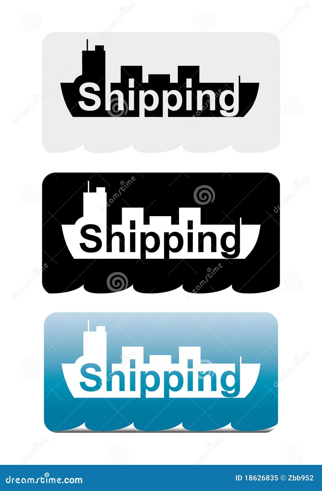 Shipping label stock vector. Illustration of operation - 18626835