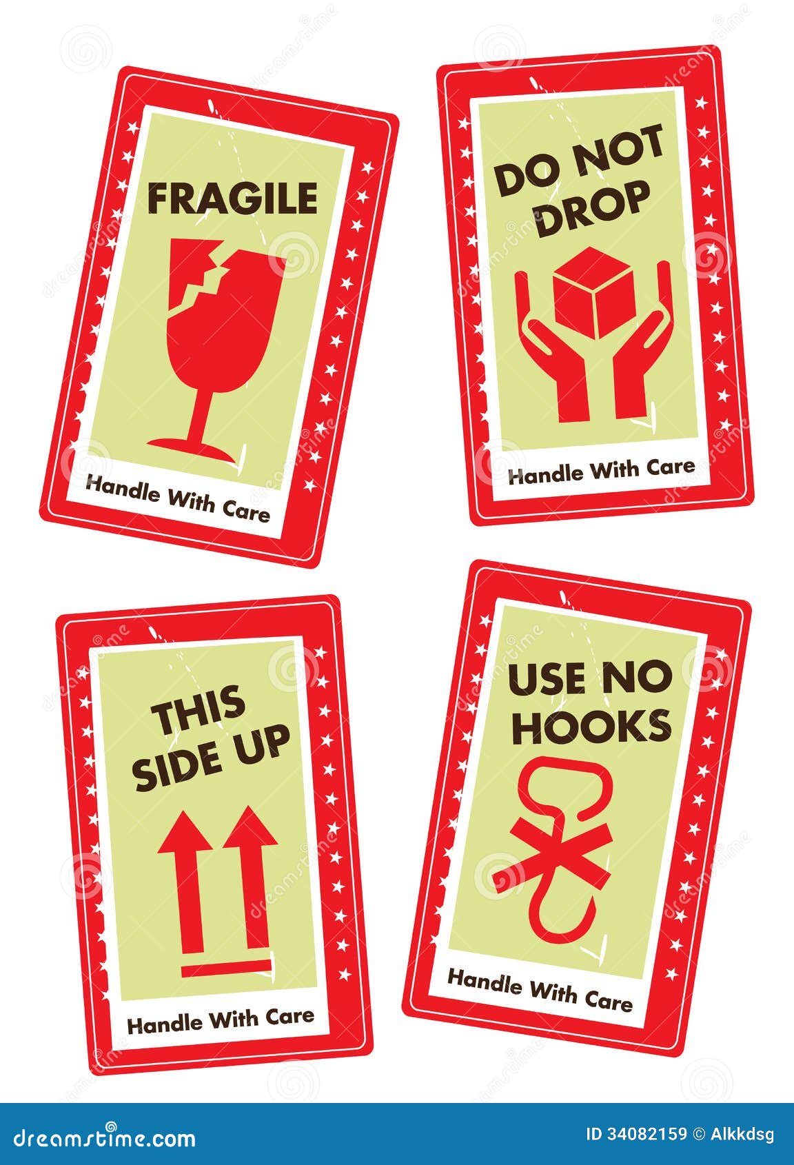 Shipping Labels stock vector. Illustration of paper, element - 34082159