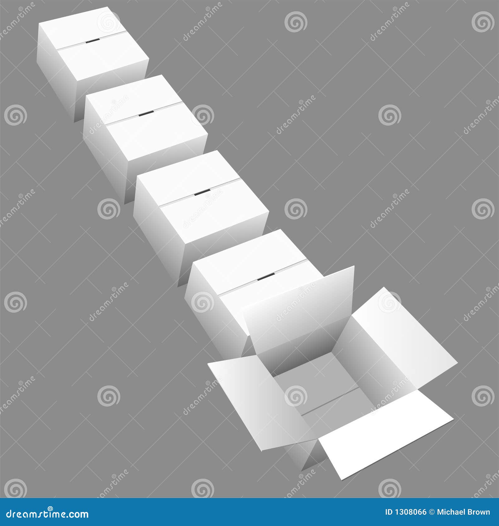 Shipping Line of Boxes-Cartons Stock Vector - Illustration of line ...