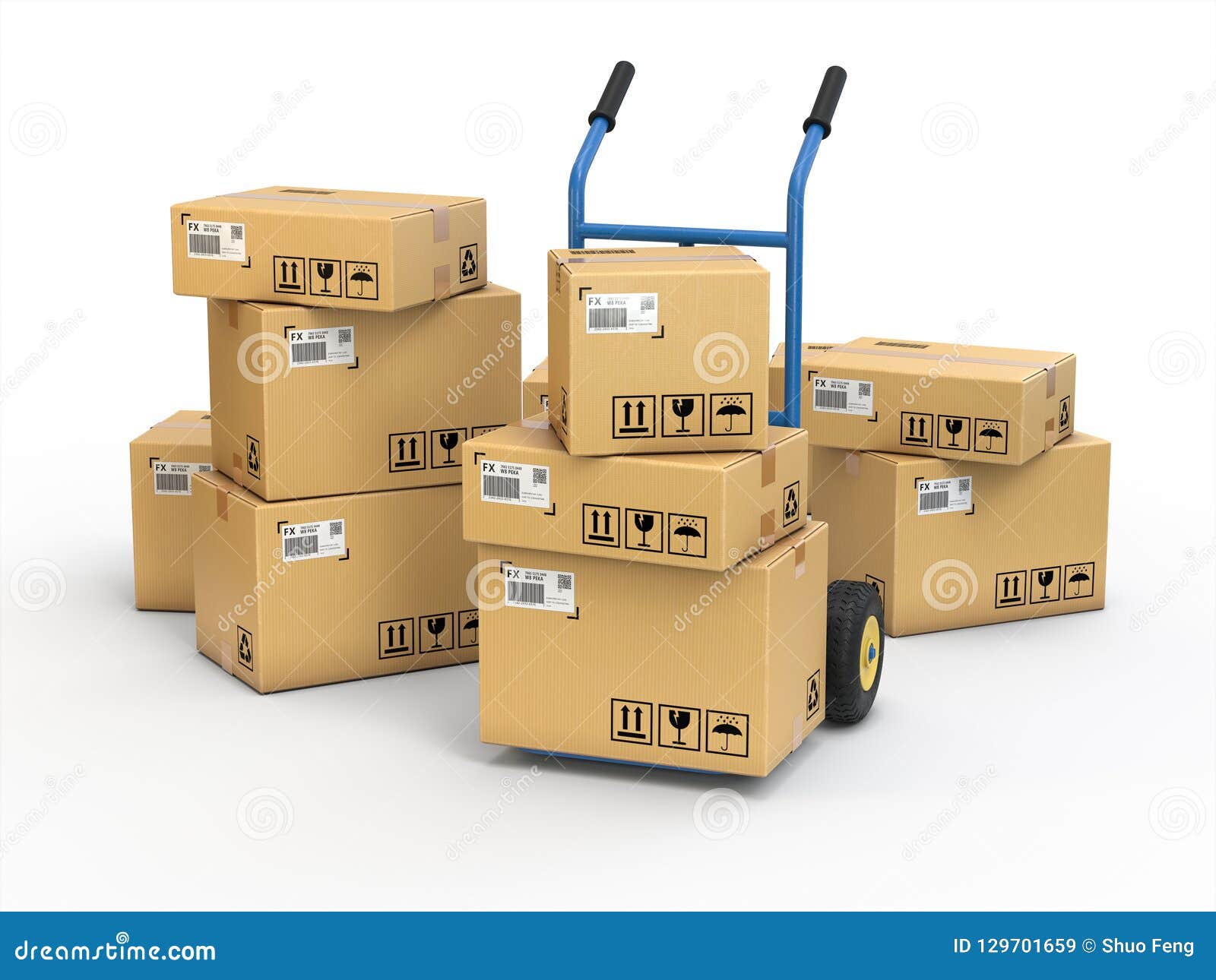 Shipping and Logistics Concept Stock Illustration - Illustration of ...