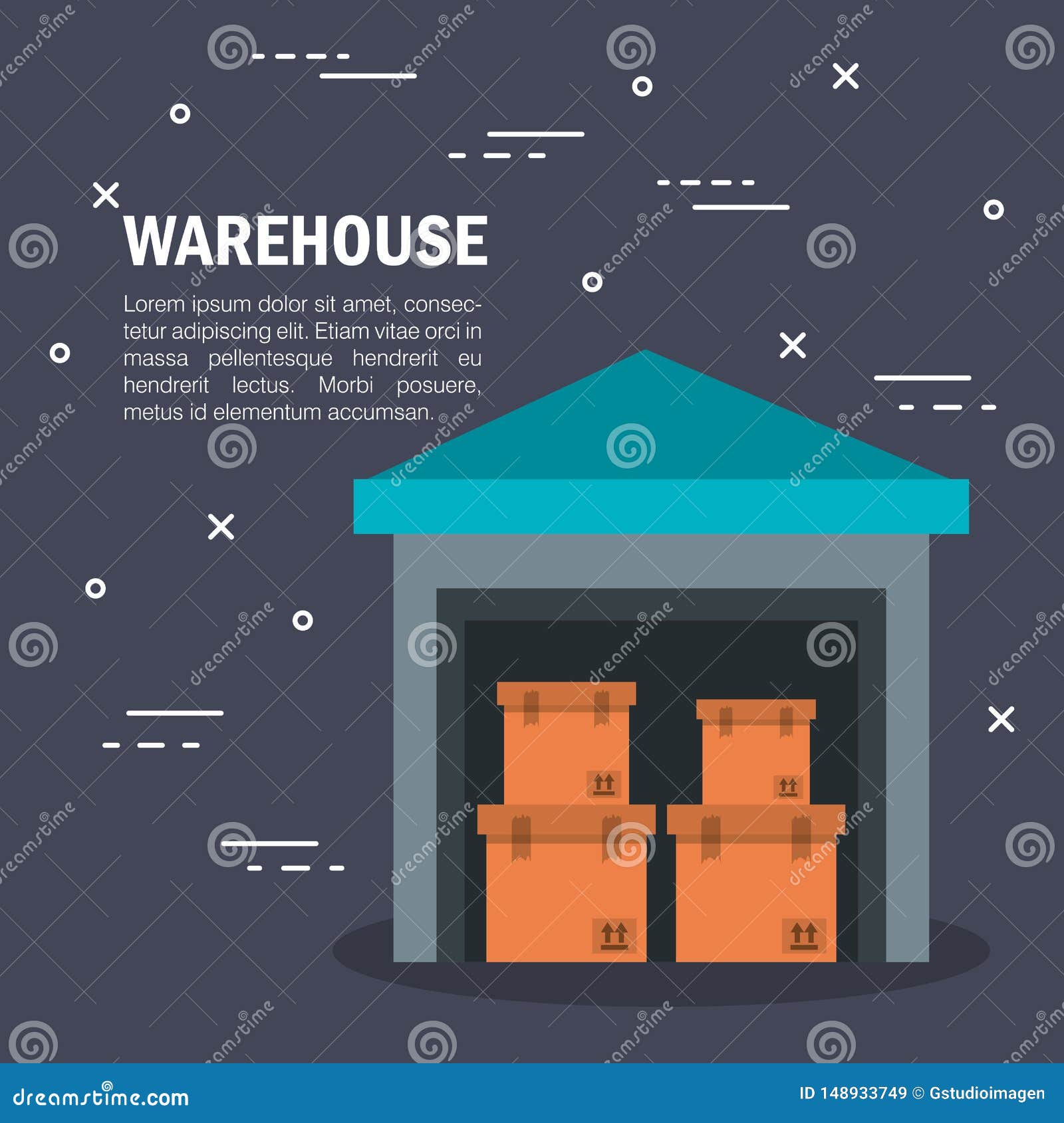Shipping logistics design stock illustration. Illustration of speed ...