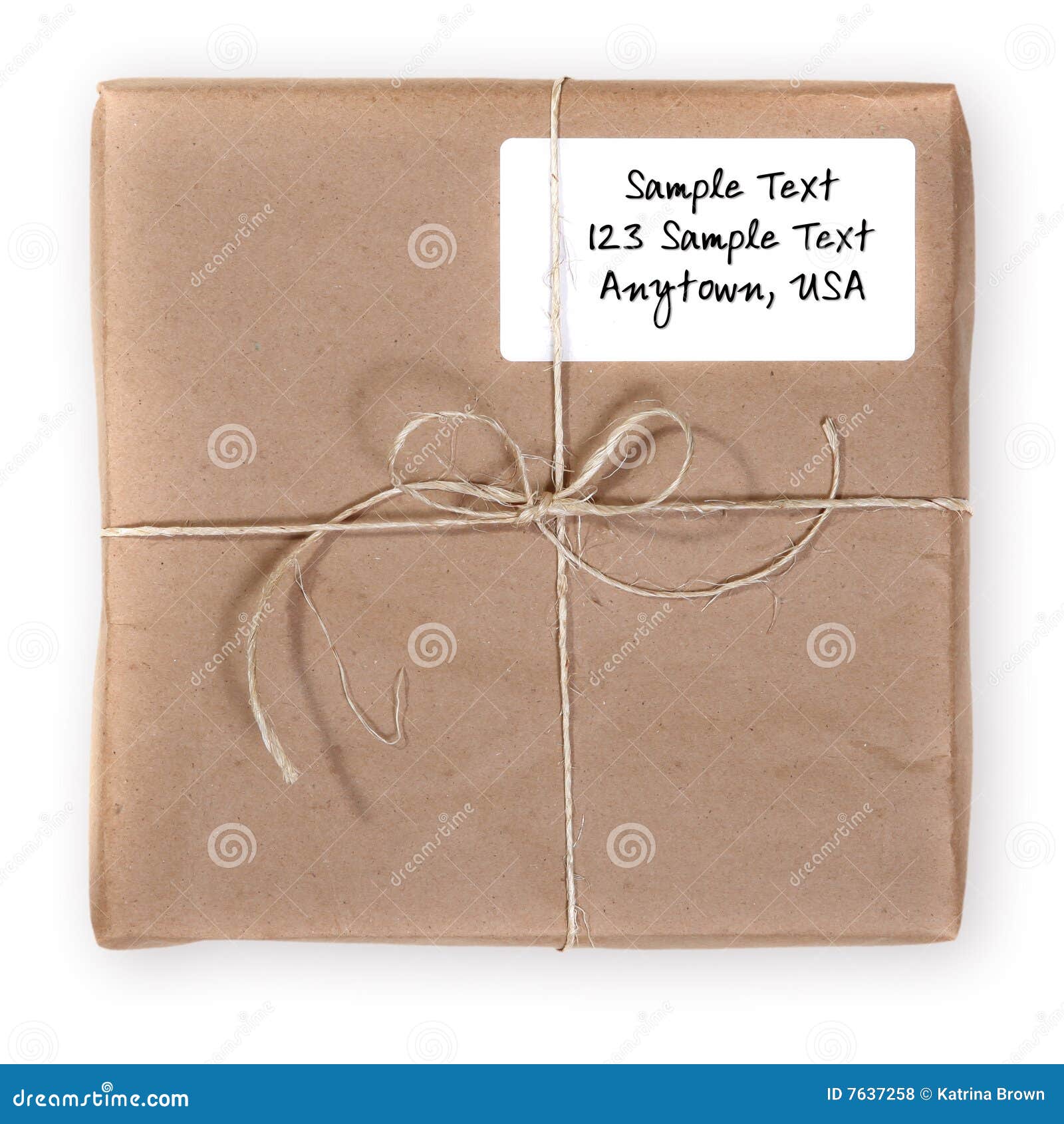 Shipping Package Sent through the Mail Stock Photo - Image of ...