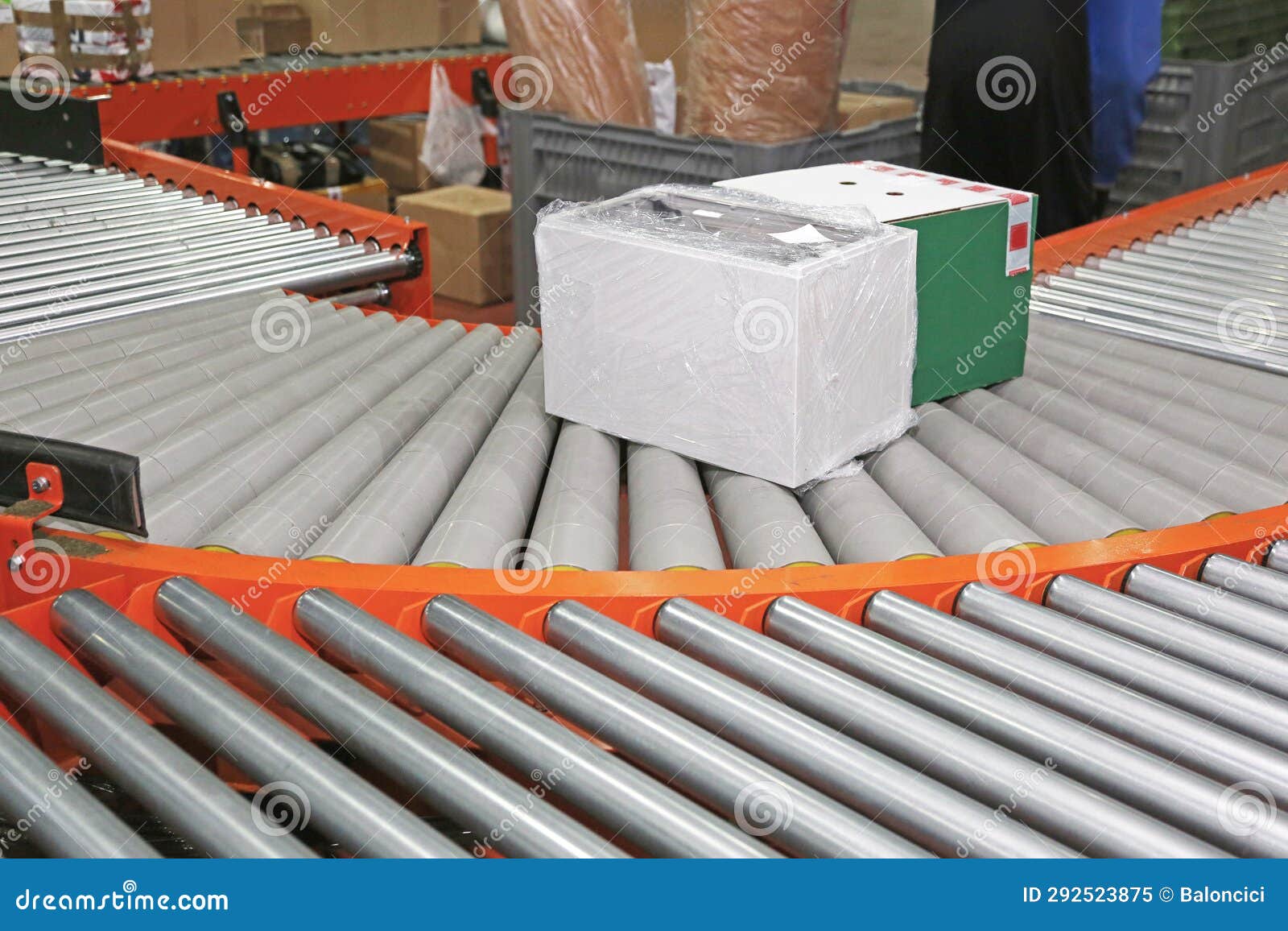 Shipping Packages Conveyor Sorting Stock Image - Image of cargo ...