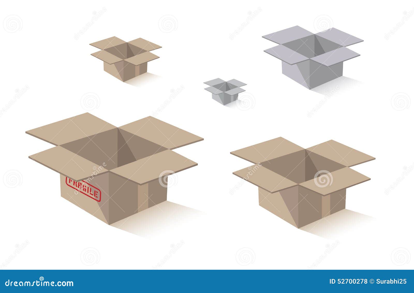 Shipping packing box stock vector. Illustration of carton - 52700278