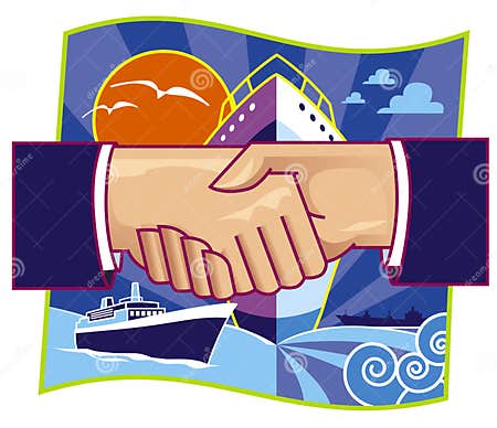 Shipping partnership stock illustration. Illustration of chat - 772461