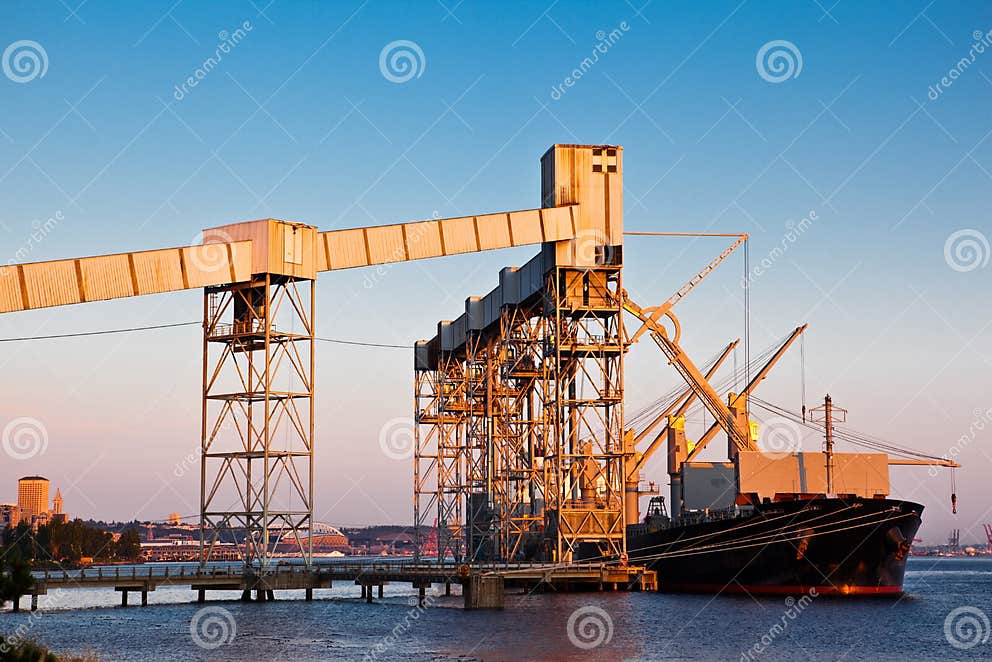 Shipping port stock photo. Image of maritime, carrier - 10448252