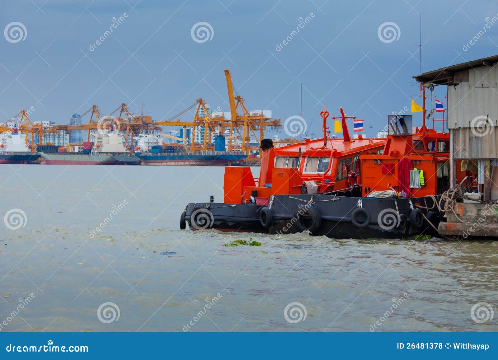 Shipping port stock photo. Image of cargo, commercial - 26481378