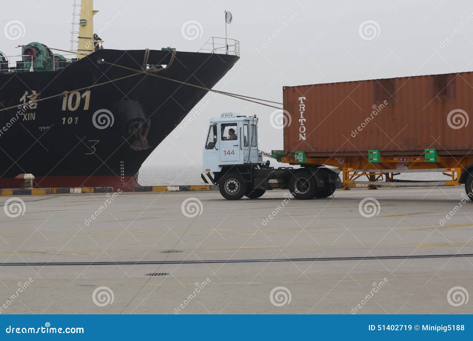 Shipping port editorial stock image. Image of international - 51402719