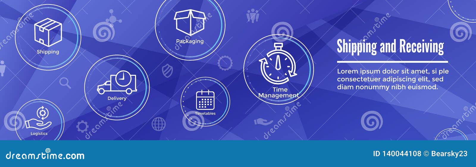 Shipping and Receiving Icon Set with Boxes, Warehouse, Checklist, Etc ...